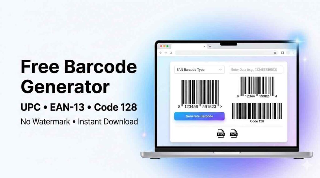 Free Barcode Generator – UPC, EAN-13, Code 128 | No Watermark - The ...